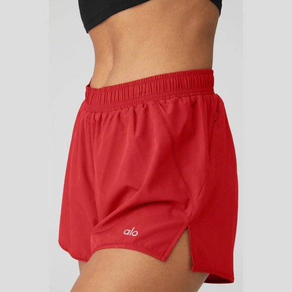ALO Yoga | Shorts | Alo Stride Short In Classic Red | Poshmark